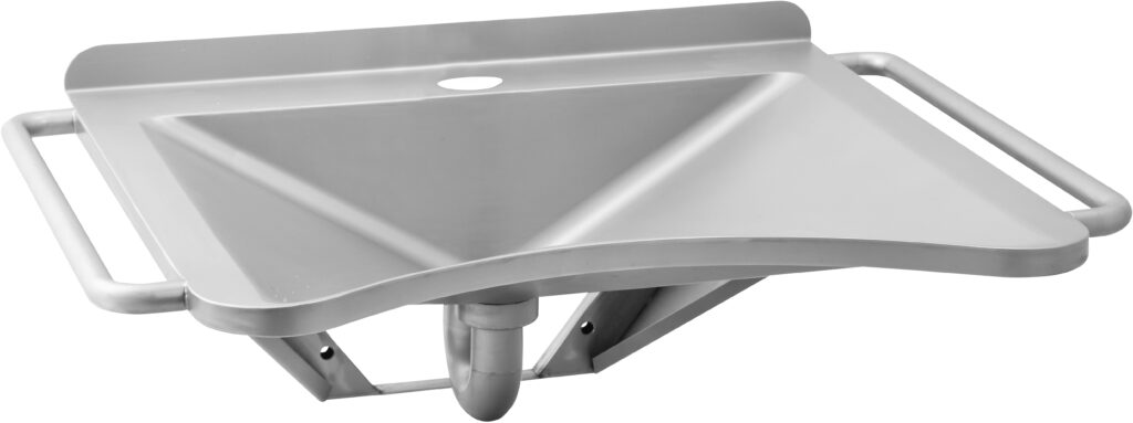 Rostfritt Tvättställ RWC B = 600, D = 550 - Rebase